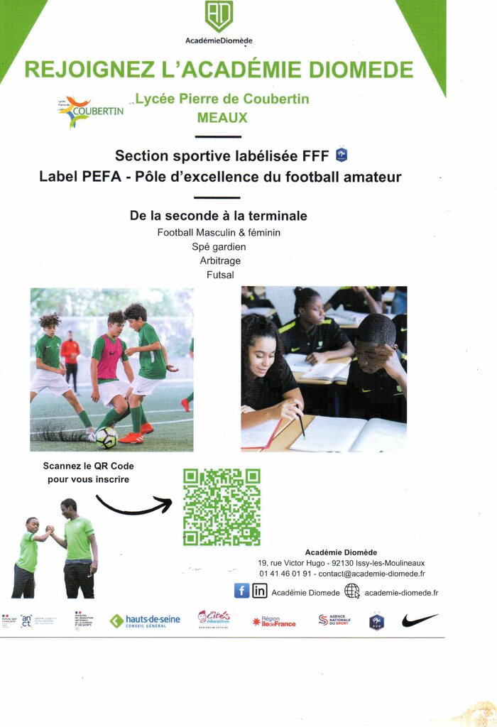 Section sportive football -Lycée Pierre de Coubertin